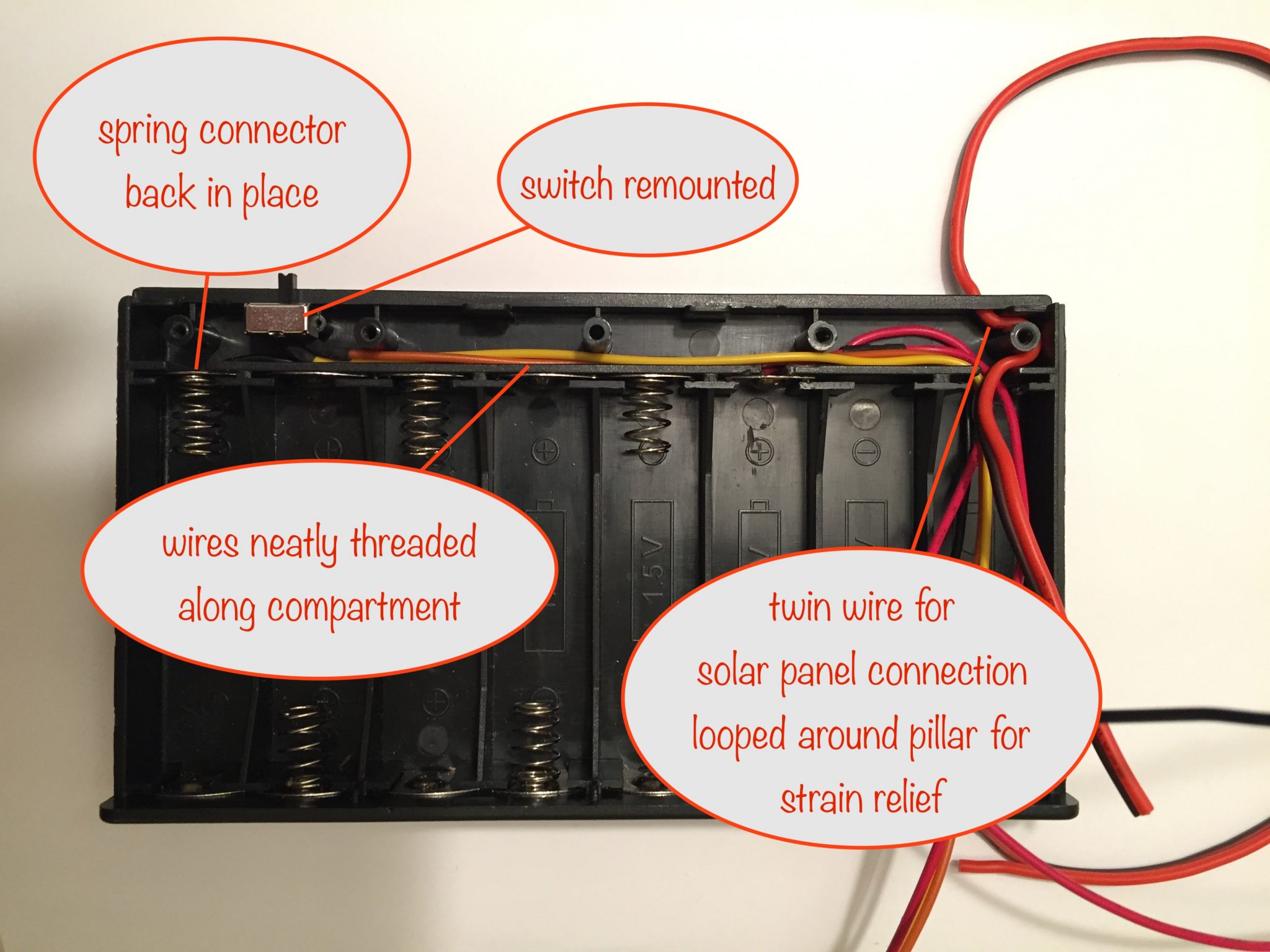 Learn how to build a solar-powered 6 AA NiMH battery charger
